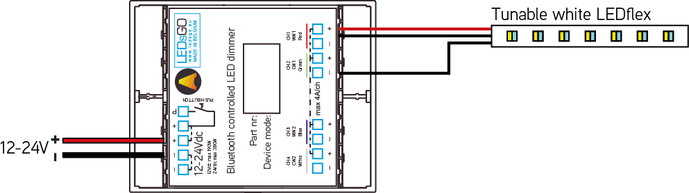 Power pwm dimmer 4ch - LEDsGO